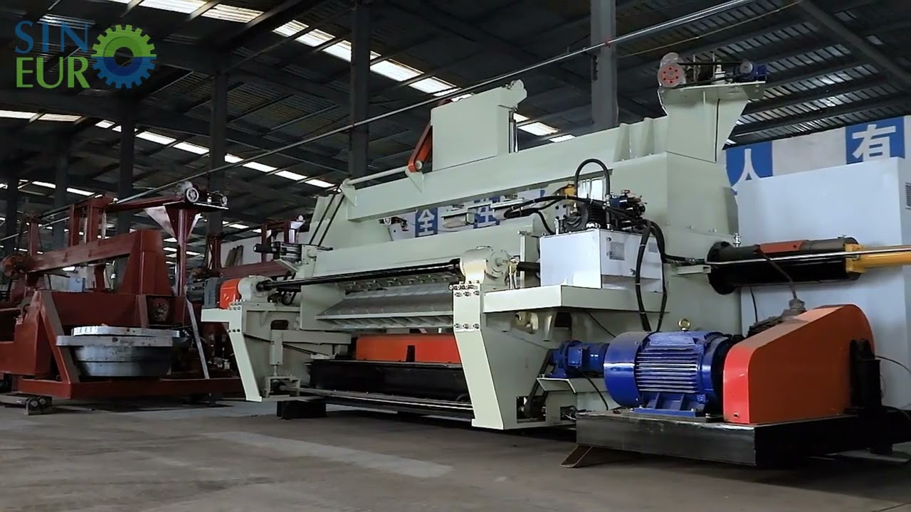 How hardwood veneer rotary lathe machine works? rotary veneer cutting ...