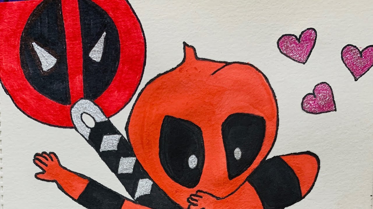 Doodle Art | Deadpool anime dab! | Doodle Of The Day - YouTube