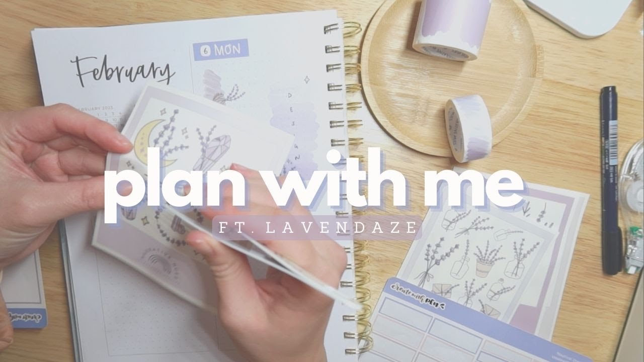 💜 plan with me 💜 Lavendaze bundle - YouTube