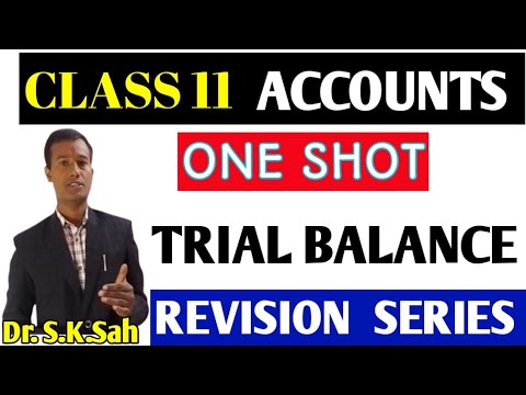 How to prepare trial balance class 11 | Chapter- 6 | Accounts 11 class ...