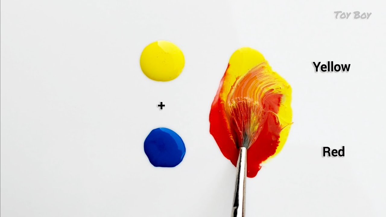 How to Create 2 New Colors from 1 Primary Colors । Satisfying Color ...