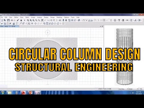RCC circular column design using Etabs tutorial | Empower Youth