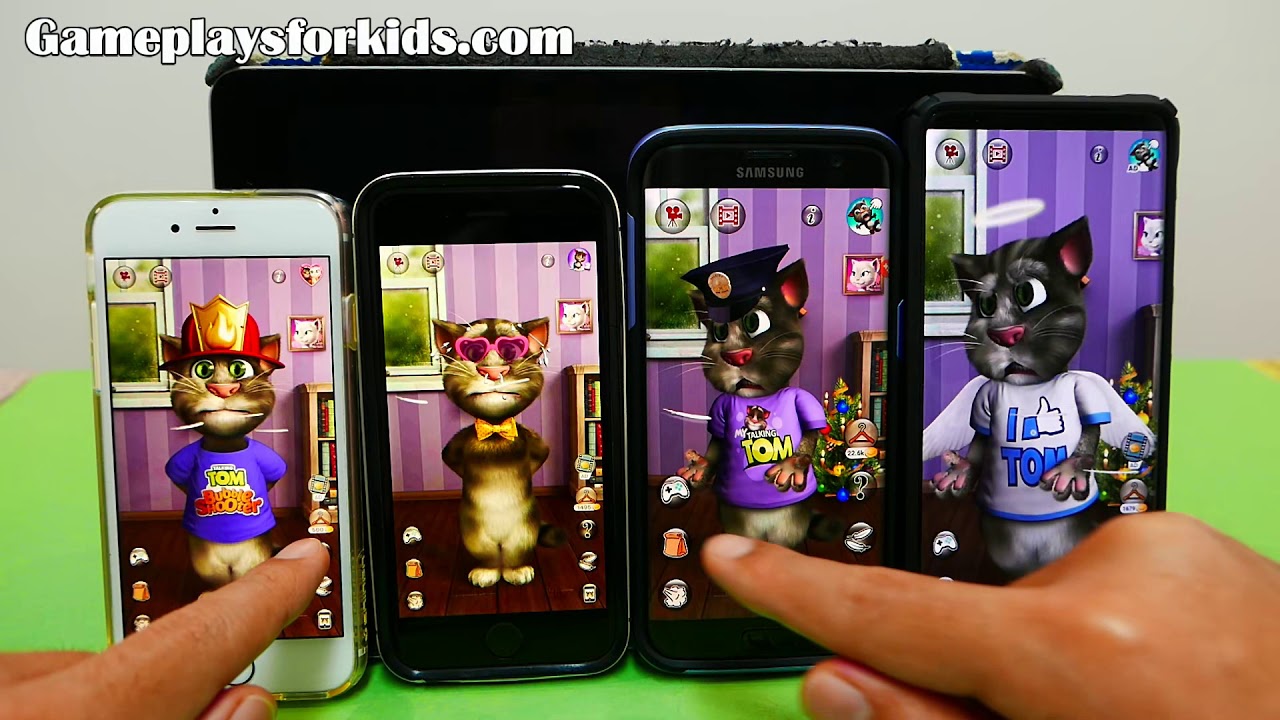 Talking Tom, Angel Talking Tom, Talking Tom Firefighter: Funny Moments ...