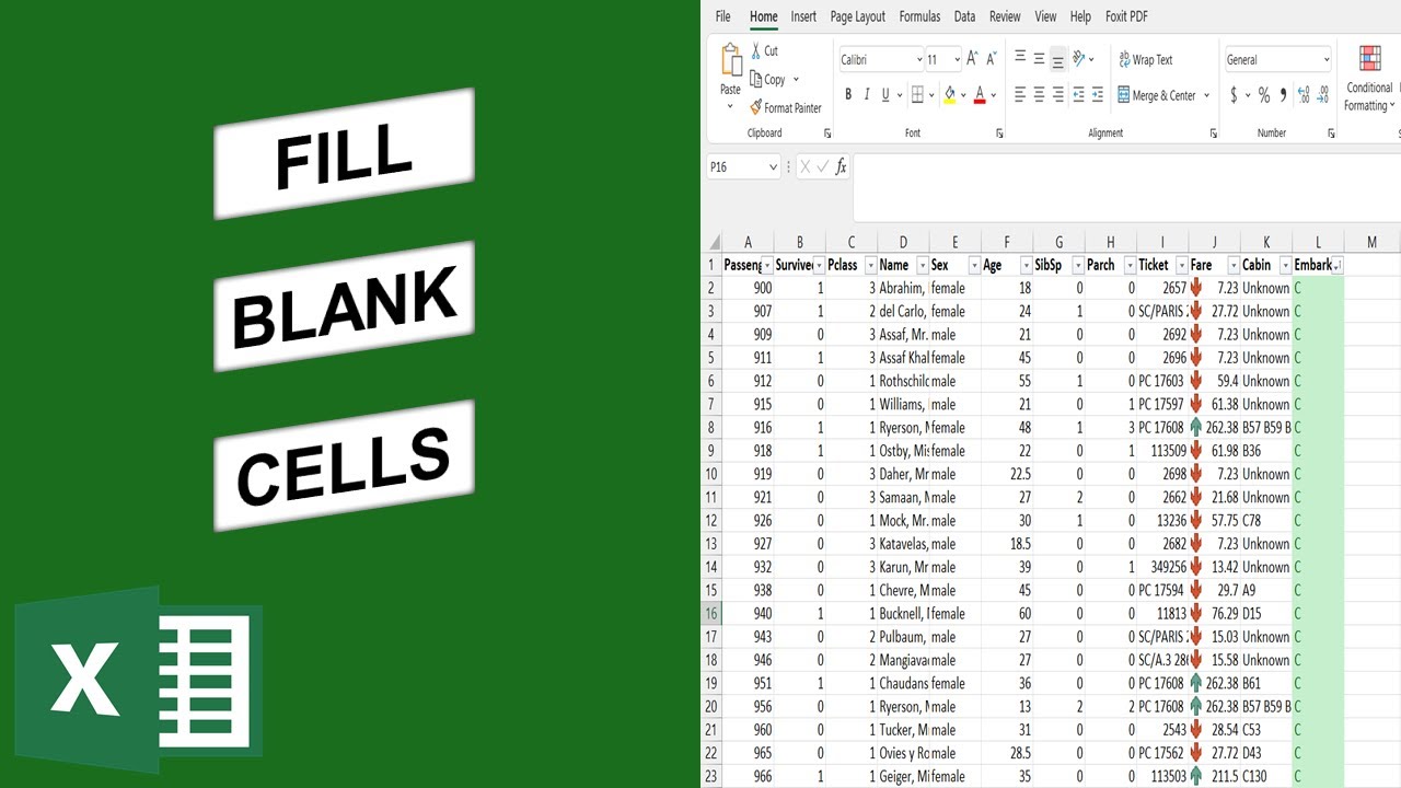 How to Fill Blank Cells in Excel : Quick and Easy: Episode 08 - YouTube