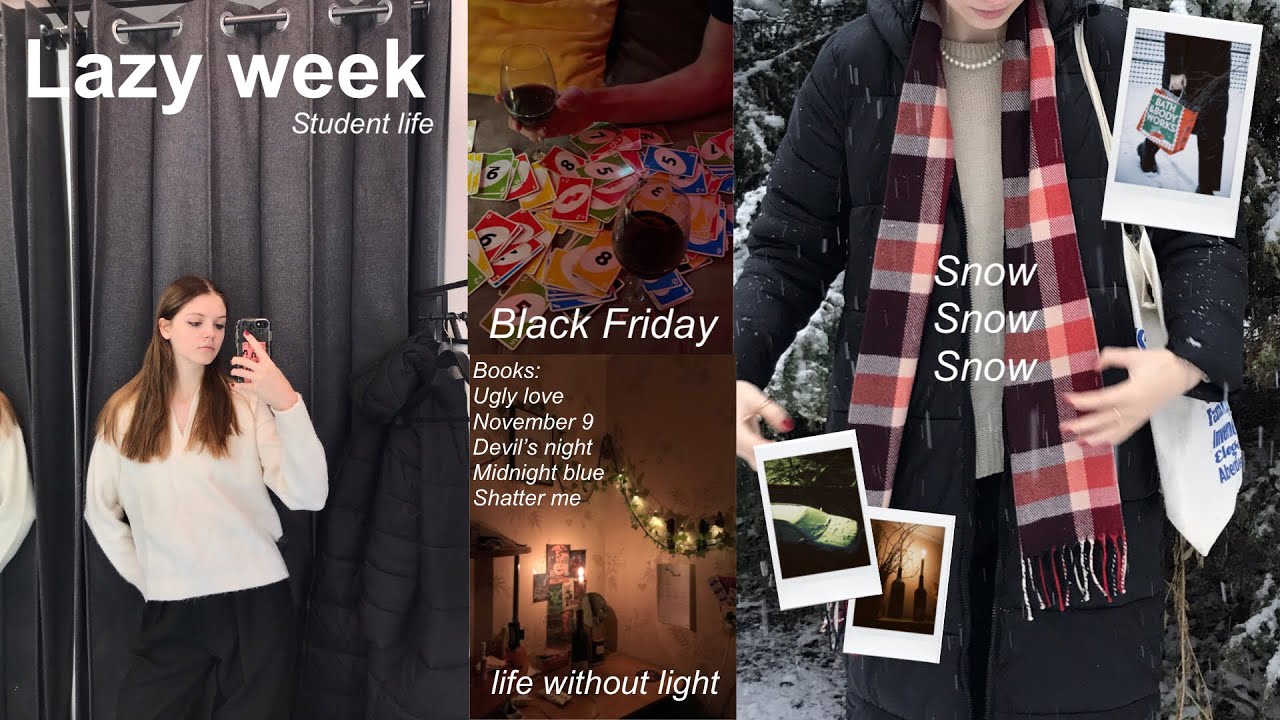 LAZY WEEK| книги які я прочитала цієї осені, чорна п'ятниця - YouTube