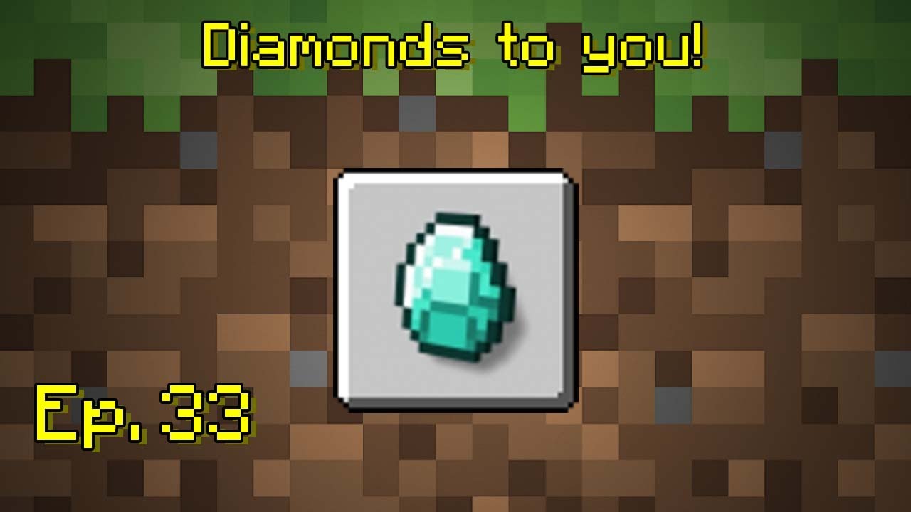 Minecraft Bedrock Achievement Tutorial #33: Diamonds to you! - YouTube