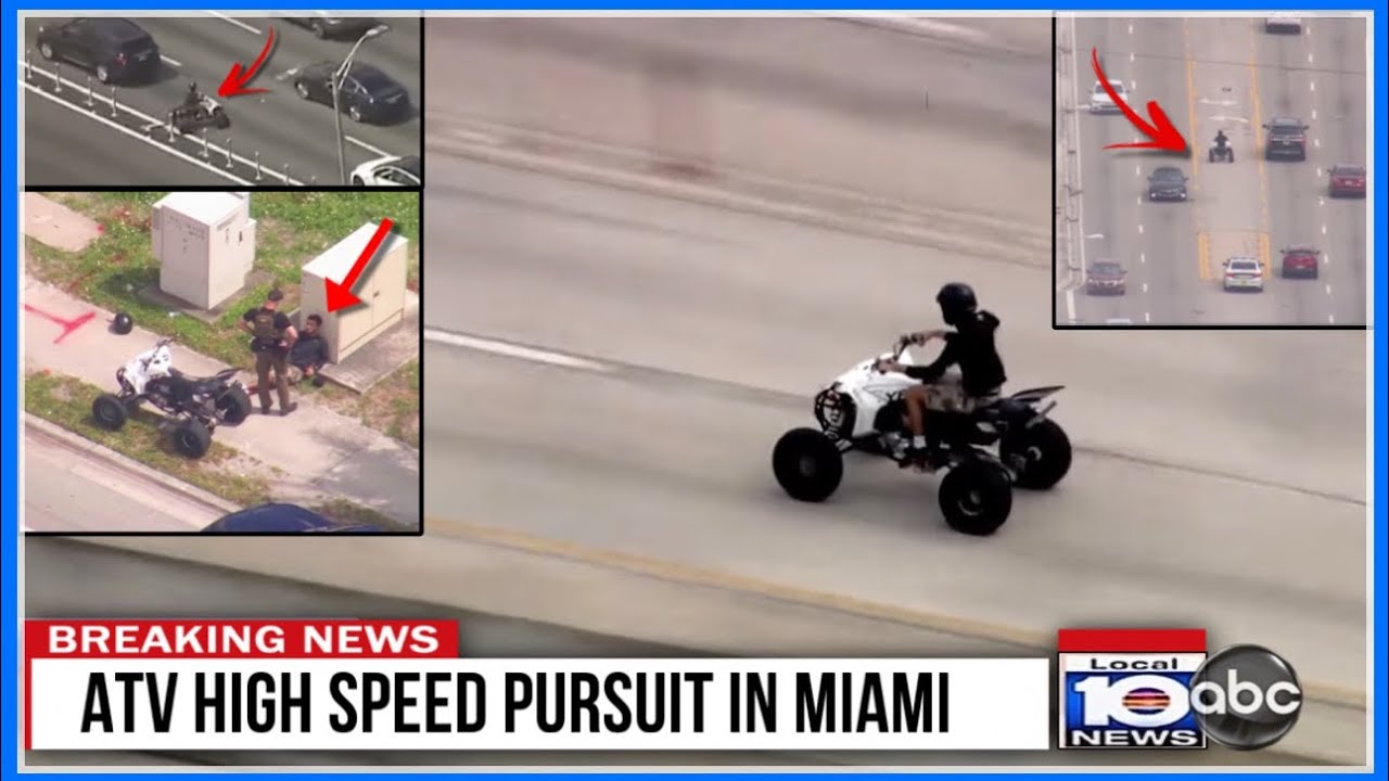 High-Speed ATV Pursuit: Miami Police 03/25/24 - YouTube