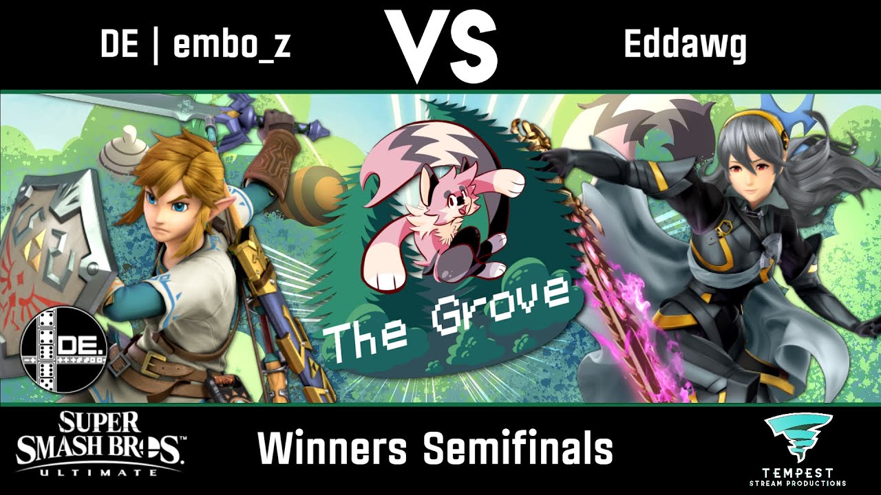 DE | embo_z (Link) vs Eddawg (Corrin) - Winners Semifinals - The Grove ...