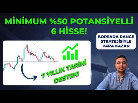 MİNİMUM %50 VERECEK 6 HİSSE! (RANGE STRATEJİSİ)