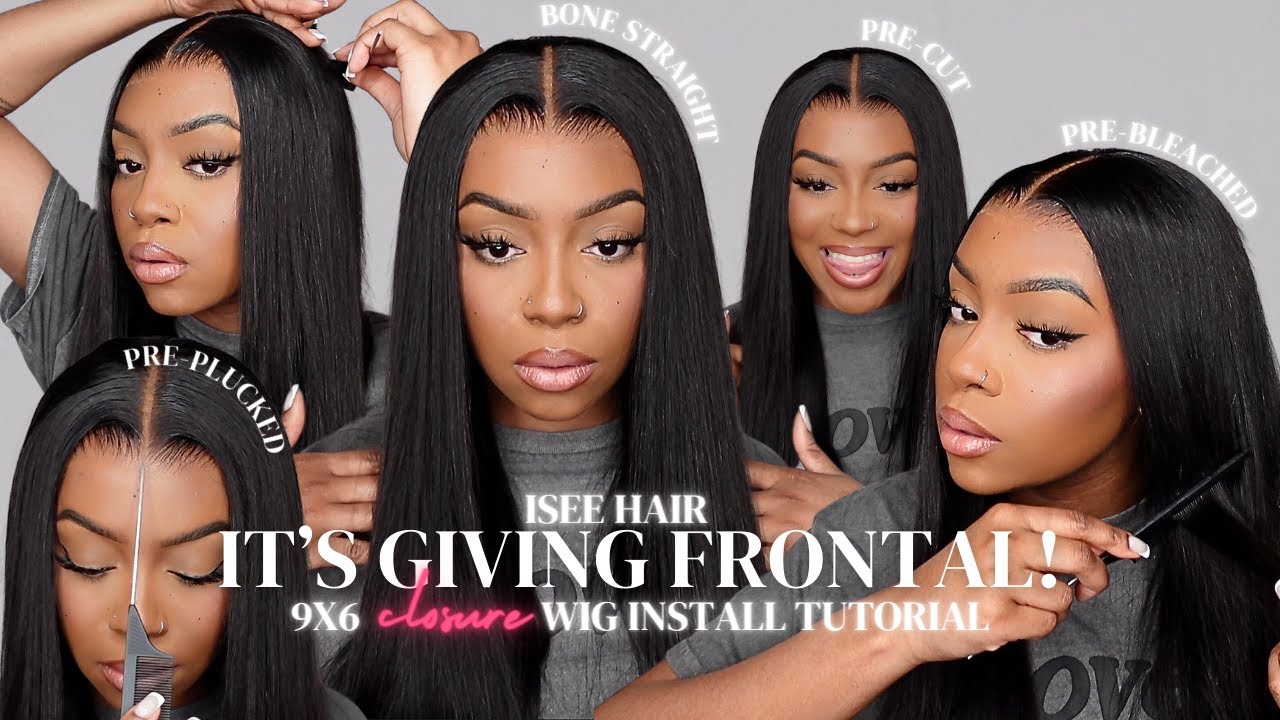 IT'S GIVING FRONTAL! But It's A Closure!! | Isee Hair 9x6 HD Lace ...