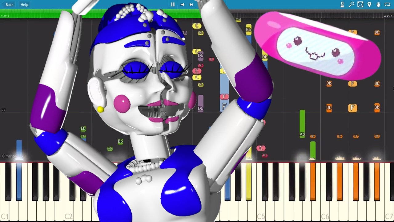 IMPOSSIBLE REMIX - Ballora Song - Twirling Girl - Piano Cover ...