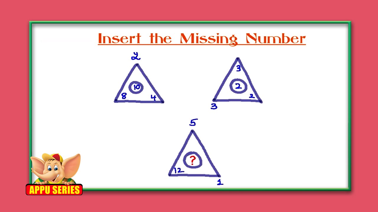 Test Your IQ - Insert the Missing Number - YouTube