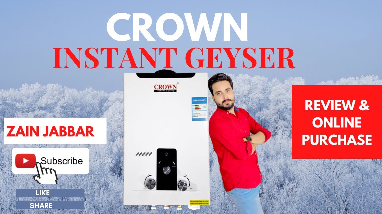 Crown instant geyser full review and Details and online purchase - YouTube