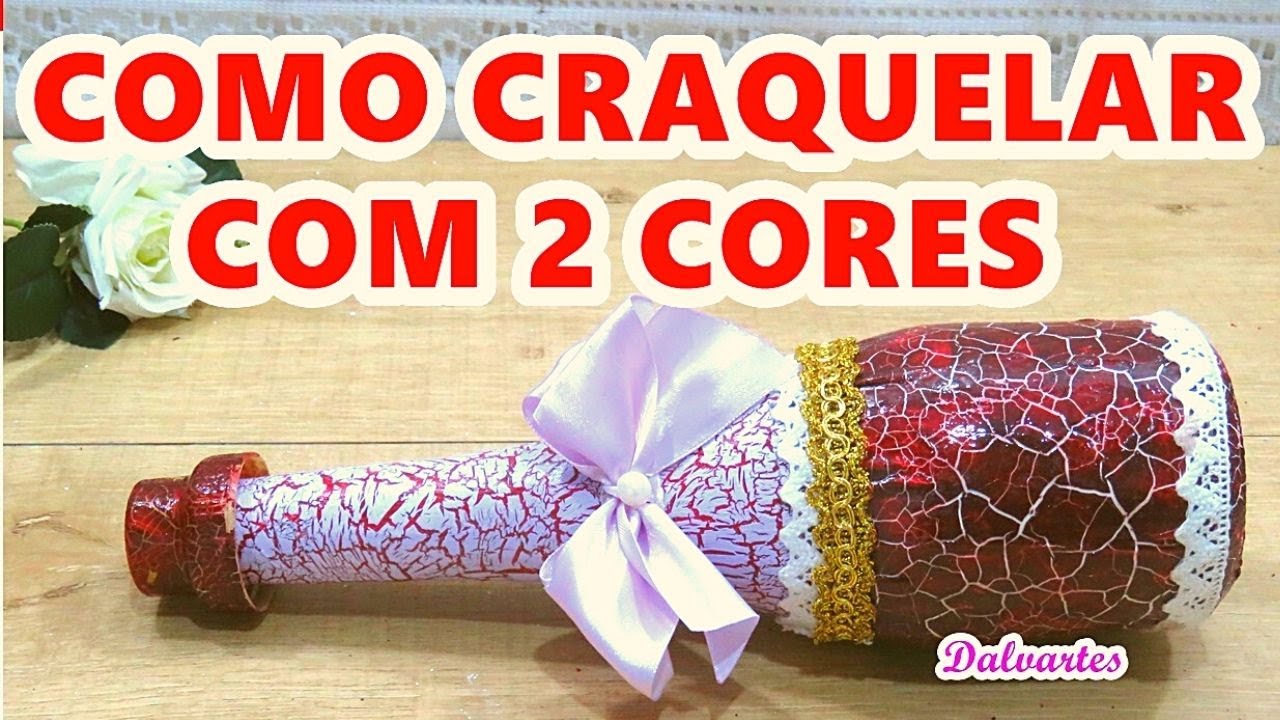 COMO FAZER CRAQUELADO DE 2 CORES - YouTube