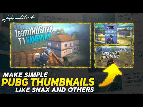 HOW TO MAKE COOL PUBG GAMEPLAY THUMBNAILS|THUMBNAIL FOR PUBG MONTAGES ...