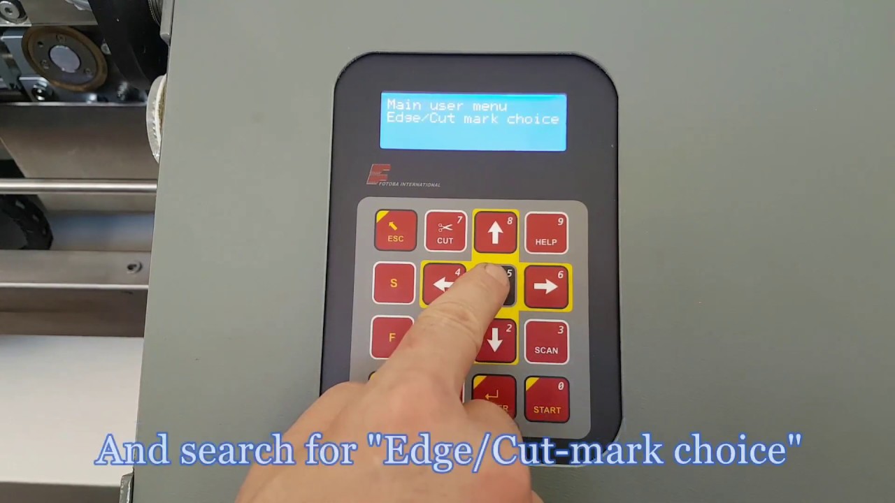 Fotoba Tutorials - Edge to cut mark - YouTube