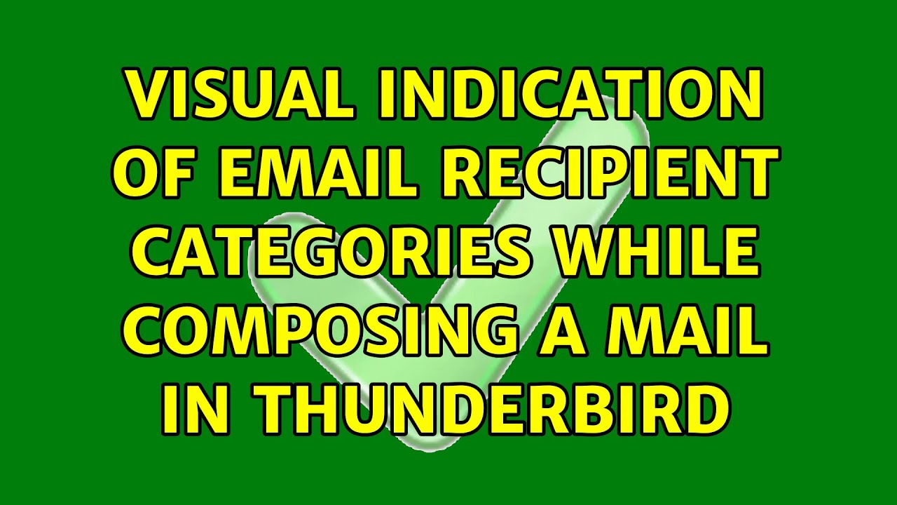 Visual indication of email recipient categories while composing a mail ...