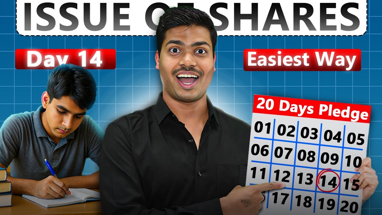 SHARES BALANCE SHEET QUESTIONS | ISSUE OF SHARES | DAY 14 | 20 DAYS ...