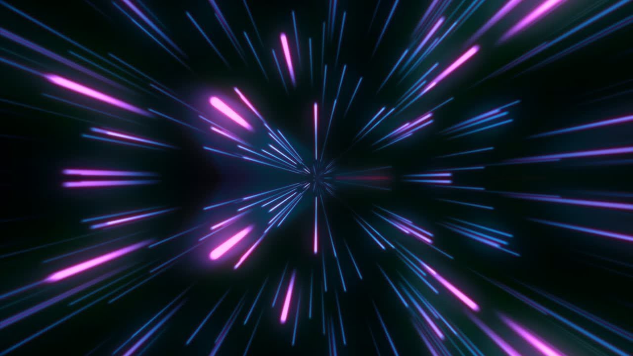 Looped animation | Moving pink neon beams at high speed #background # ...