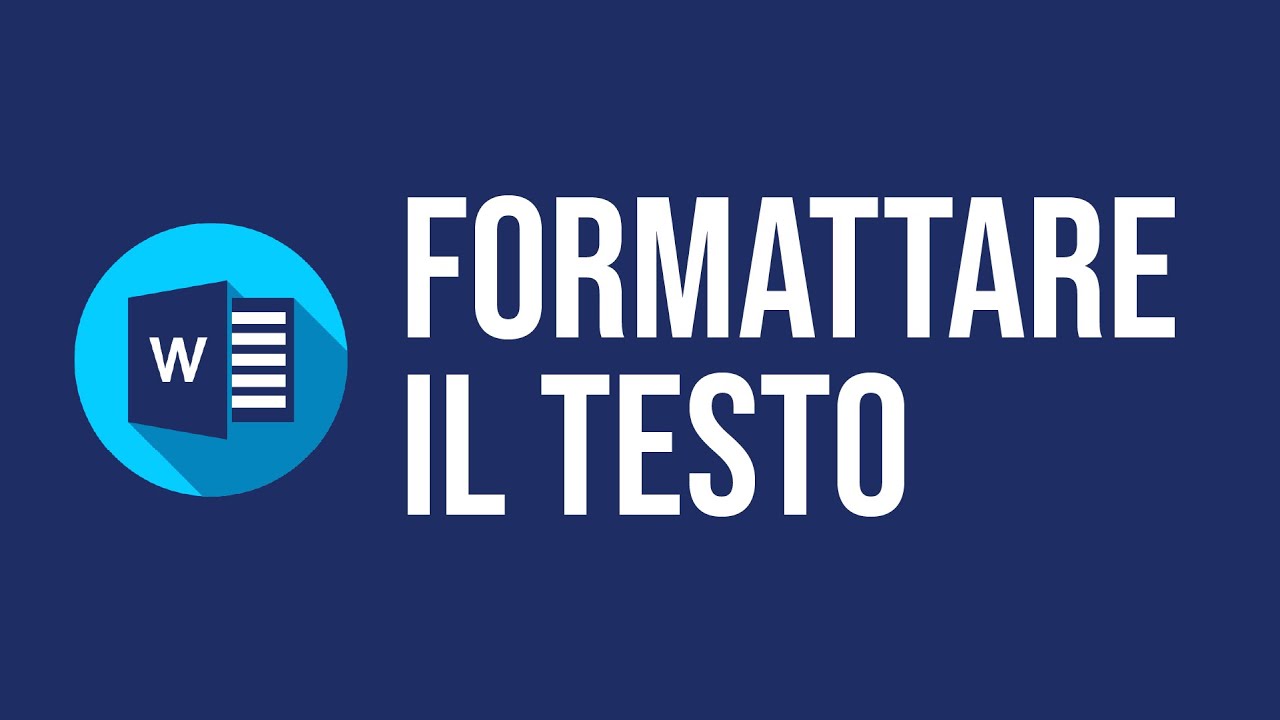 LEZIONE 1 WORD - Impara i comandi di base per la formattazione del ...