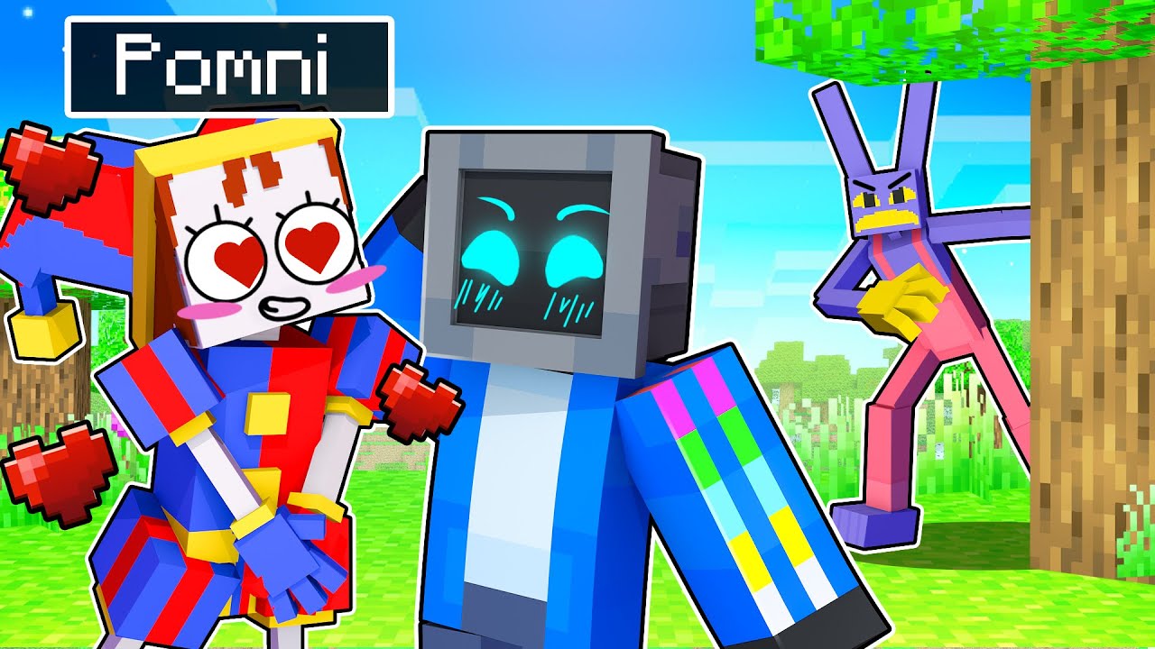 Pomni has a CRUSH on Me in Minecraft! - YouTube