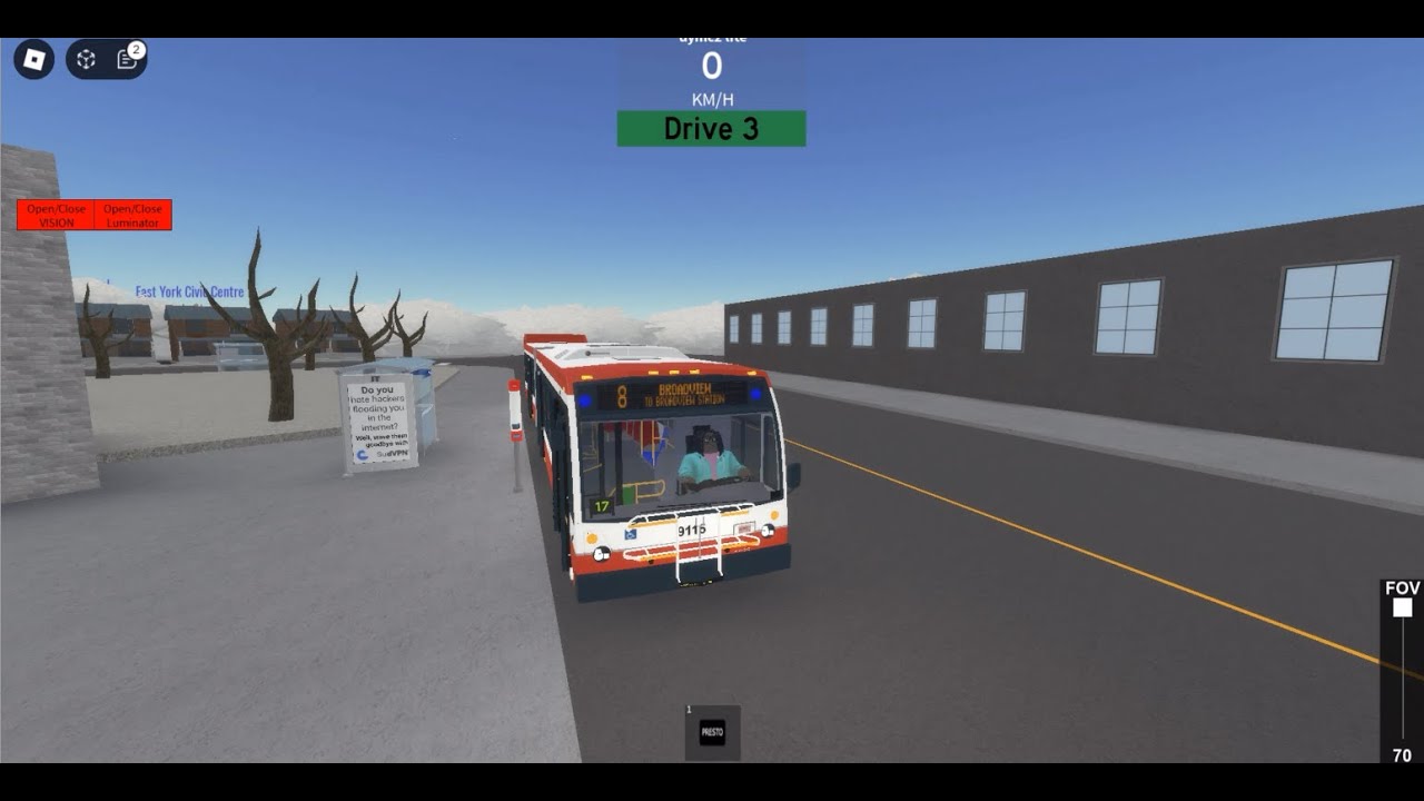 🚍NGT TTC East York Division Free Drive 96 - Nova Bus LFS Articulated ...