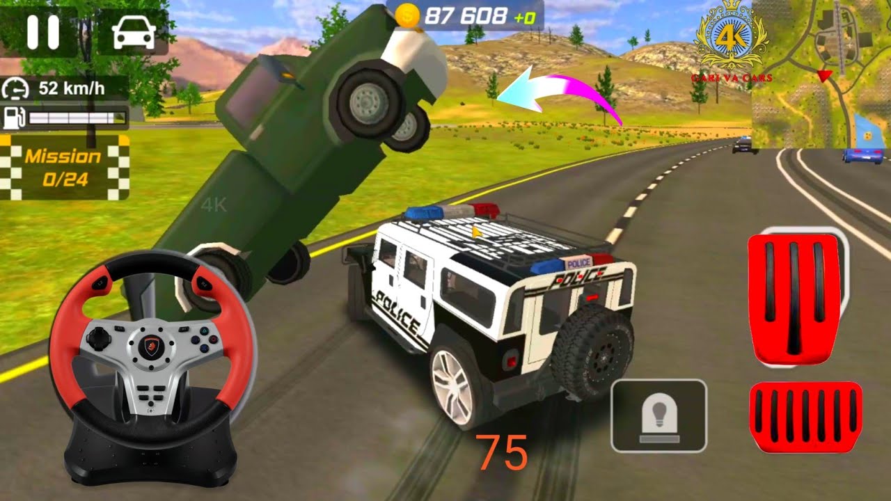 4k Gari Vs Cars #275 Police Drift Car Driving Simulator Pickle New ...