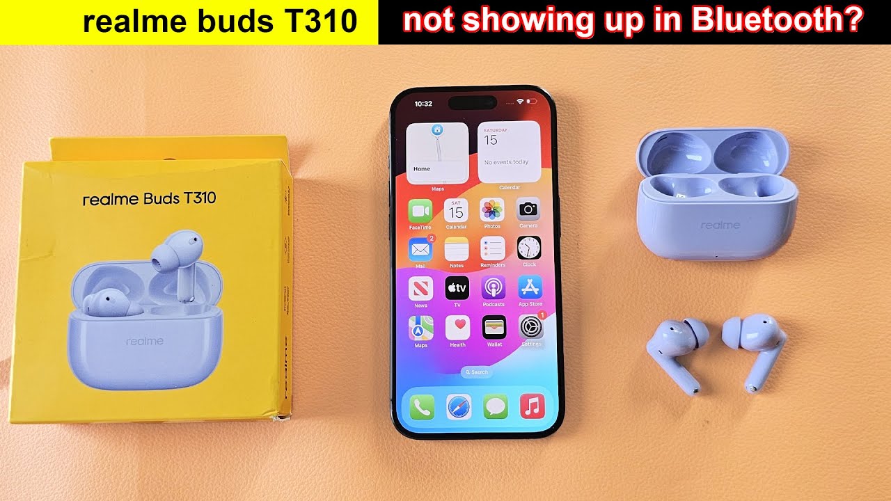 How to connect realme buds t310 to iphone - YouTube