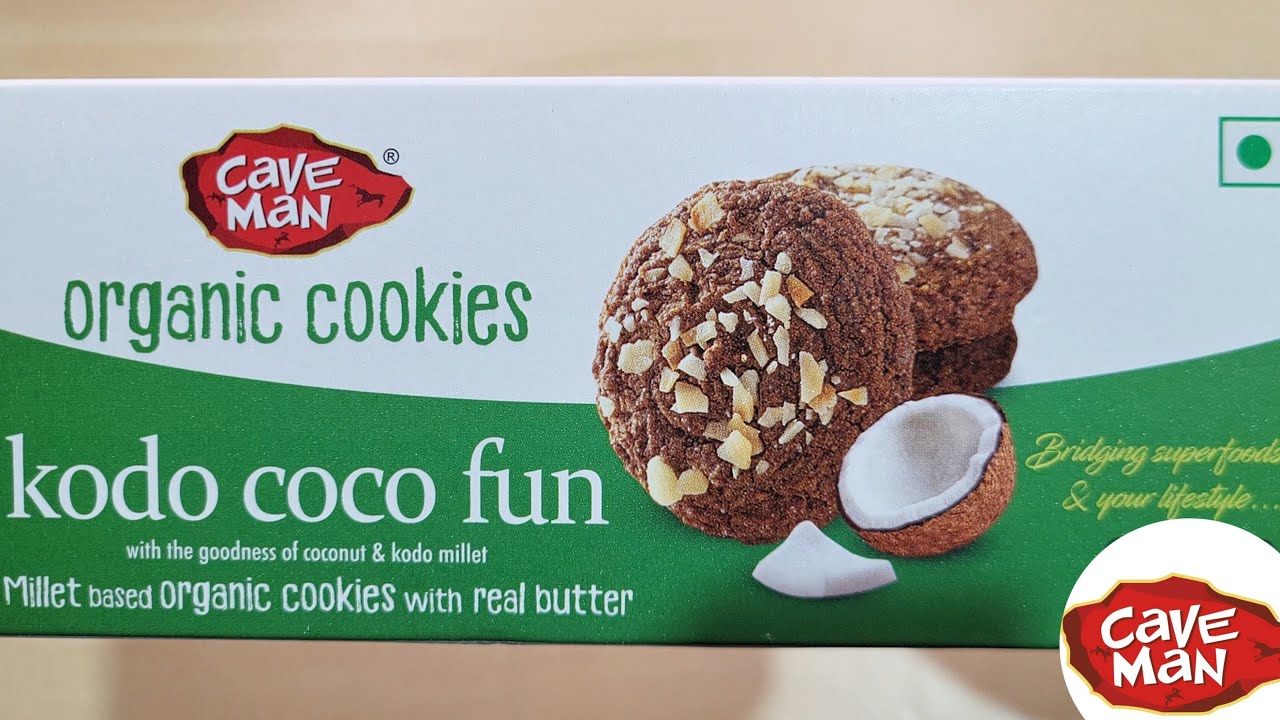 Cave Man Kodo Coco Fun Millet Based Butter Organic Cookies ...
