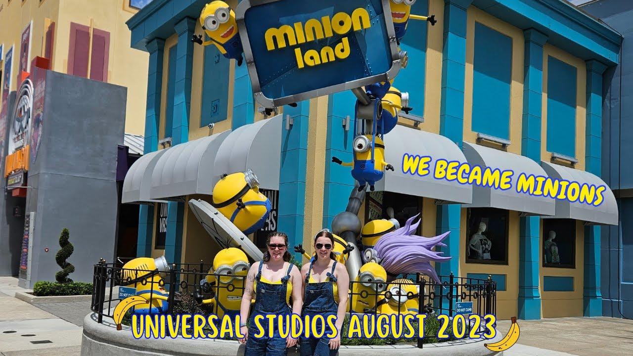 Two minions take on minion land! | Universal Studios August 2023 | Day ...