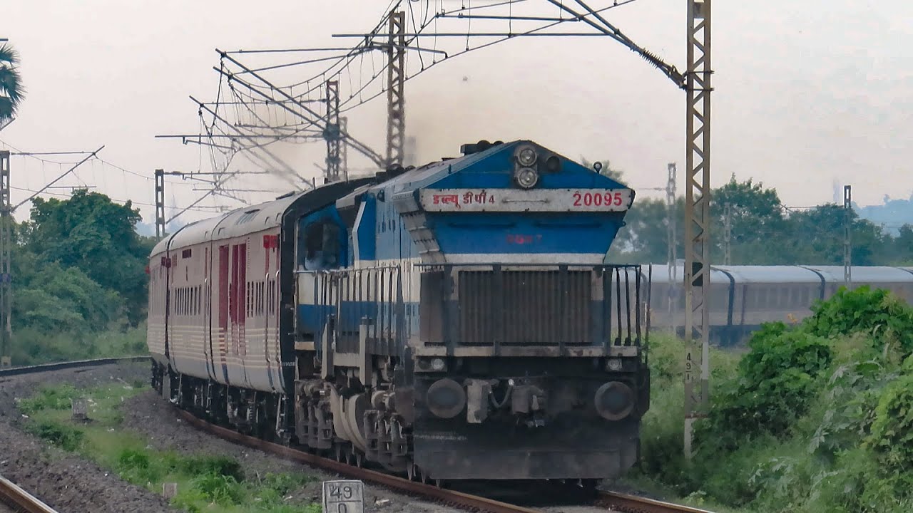 LHF WDP4 Curves With Maharajas' Express | #indianrailways # ...