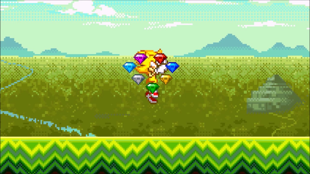 Hyper Sonic Sprite Animation Test - YouTube