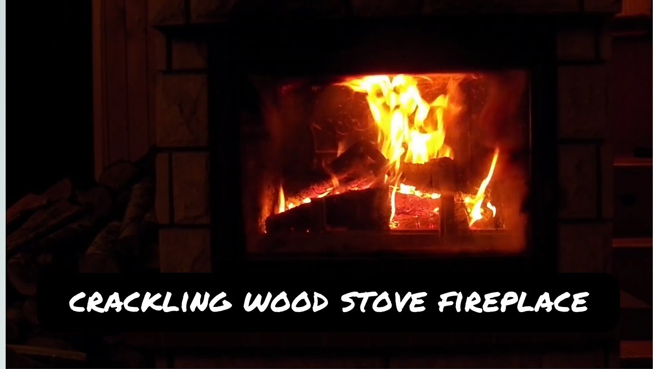 Crackling Wood Stove Fireplace ASMR - Relaxing Fire Burning Video & Crackling Fireplace Sounds ...