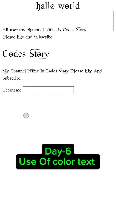 "Text ka Rang Badlo HTML Se! 💡#shorts@Codesstory#css#coding #webdesign#python#codingbat#css ...