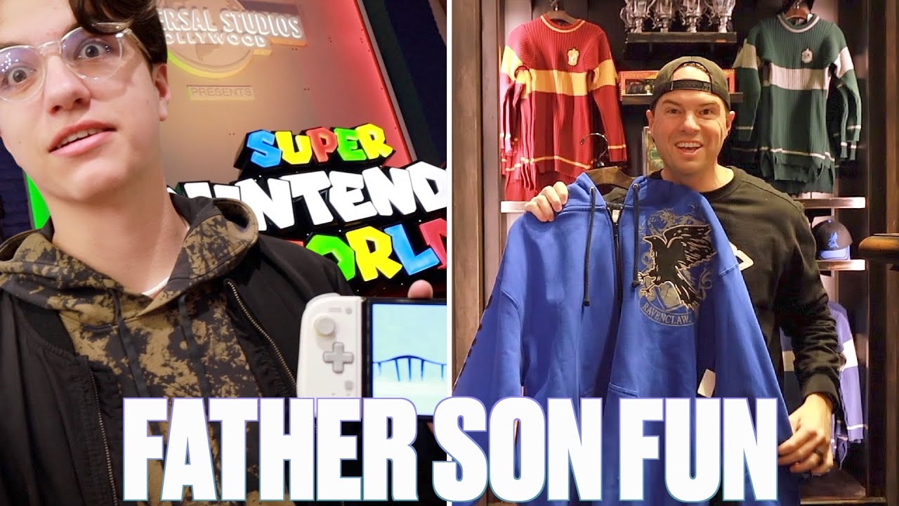 FATHER AND SON GAMING TRIP TO GRAND OPENING OF SUPER NINTENDO WORLD AT ...