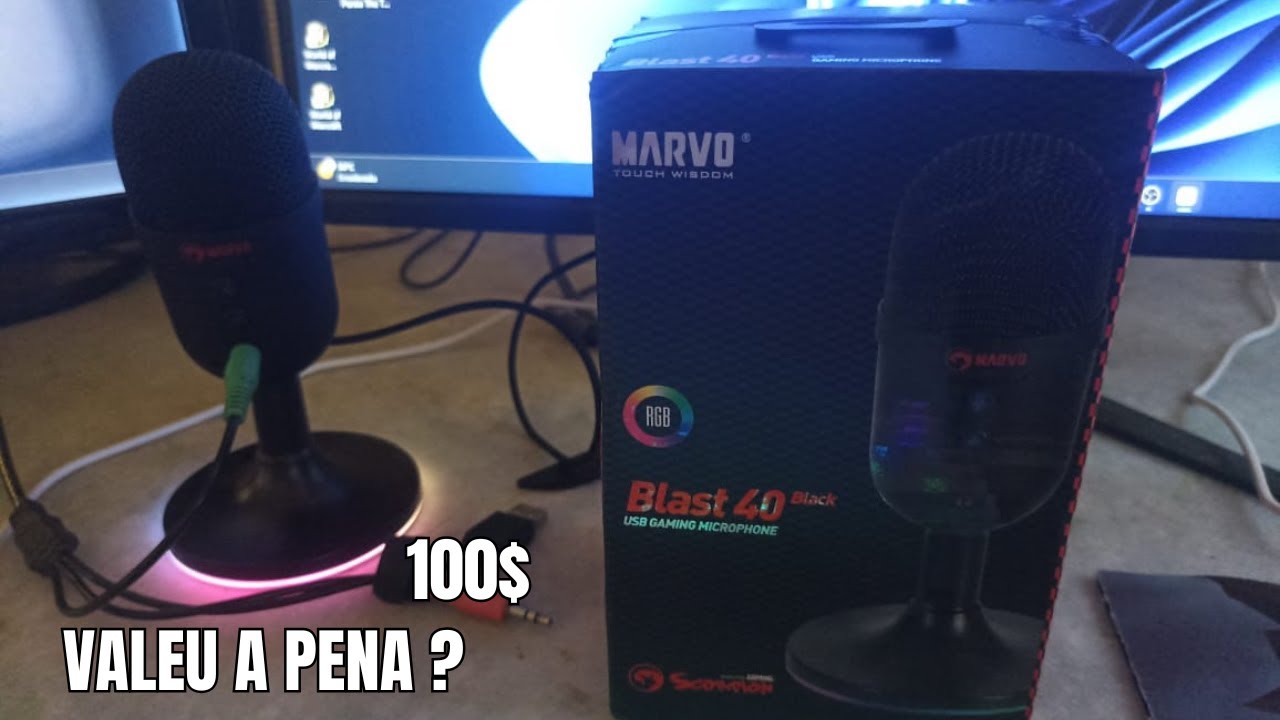 unboxing e review - Microfone marvo mic 06 - Muito bom e o melhor custo ...