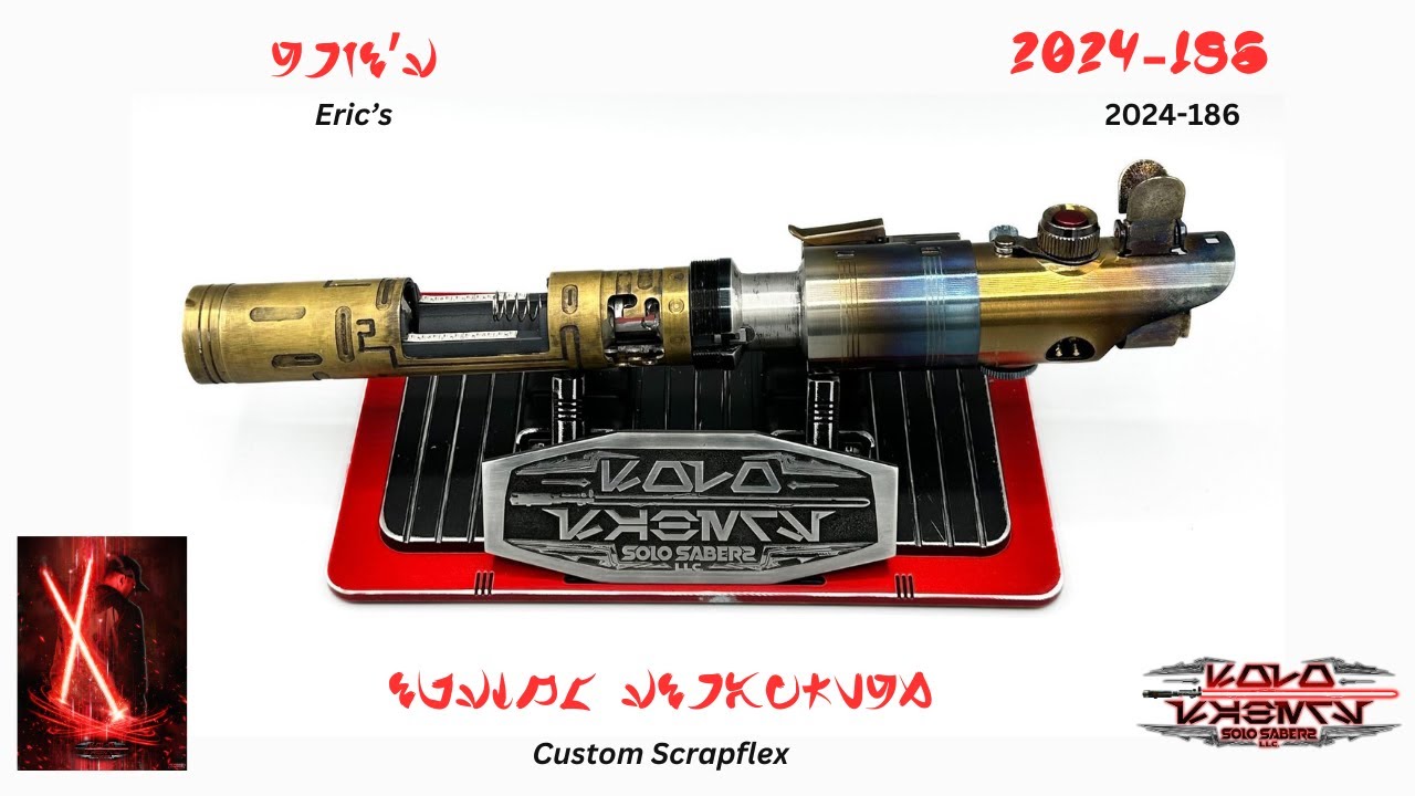 Eric's Custom Scrapflex Neopixel Lightsaber with Proffie - YouTube