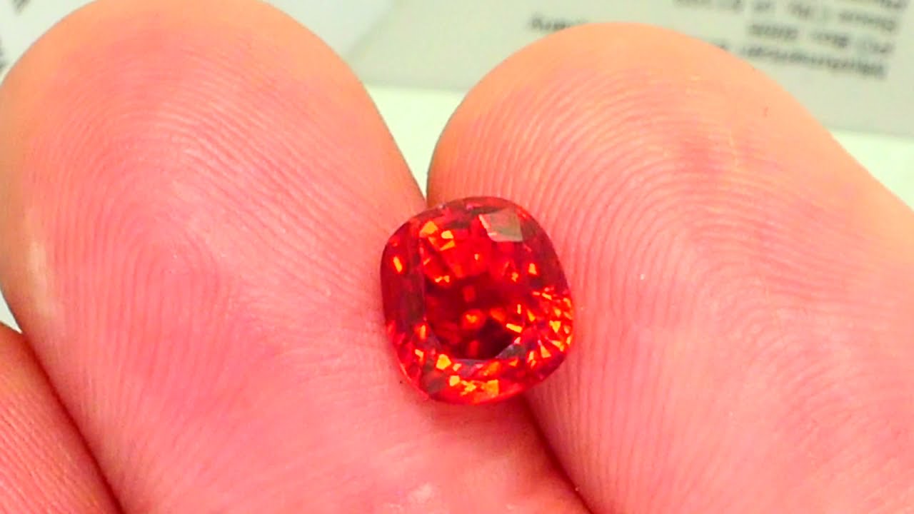 3.03 cts – World Class Neon Color Flame Spinel! - YouTube