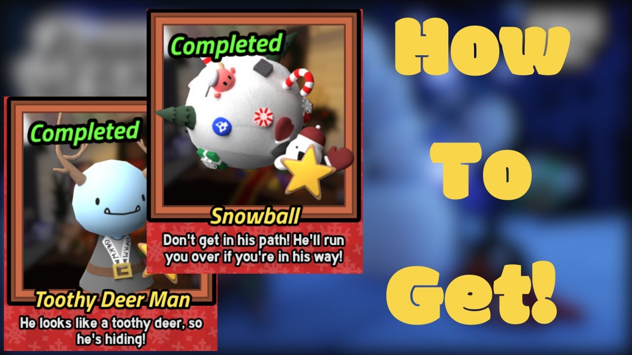 How to get the Toothy Deer Man & Snowball Wishlists in Roblox, Tower ...