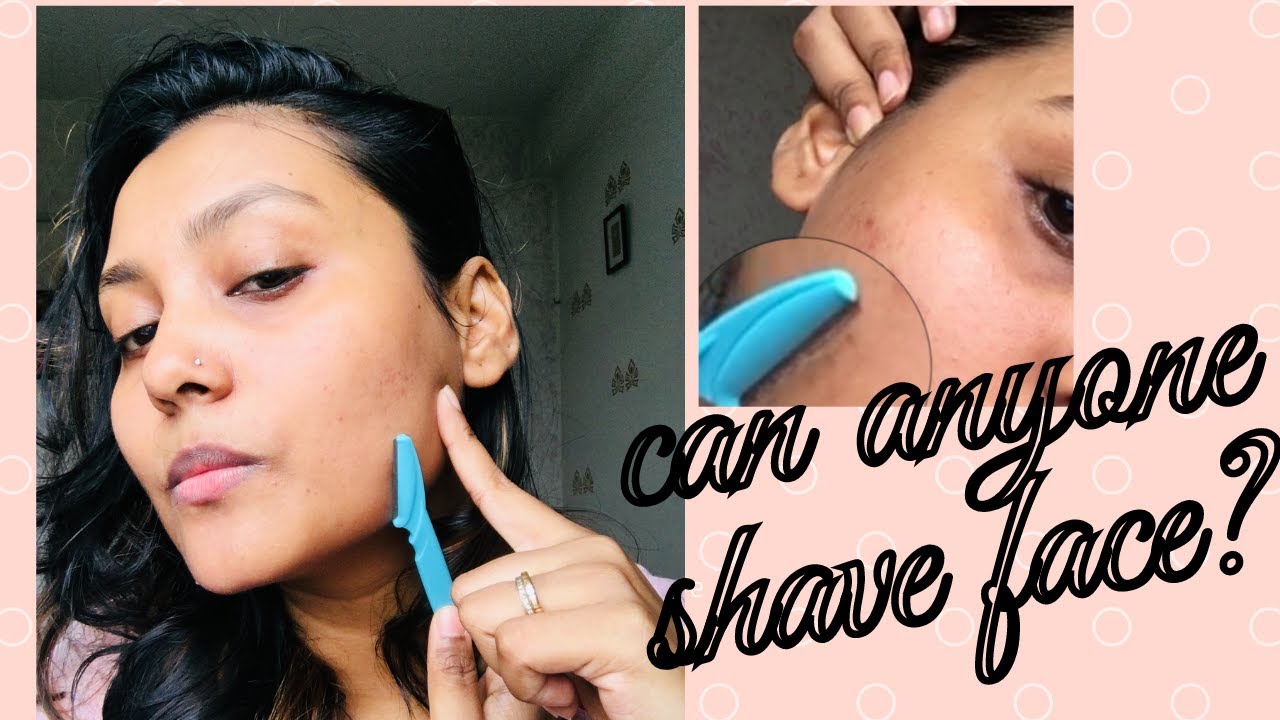 IS SHAVING FACE SAFE? || HOW I SHAVE MY FACE AT HOME - YouTube