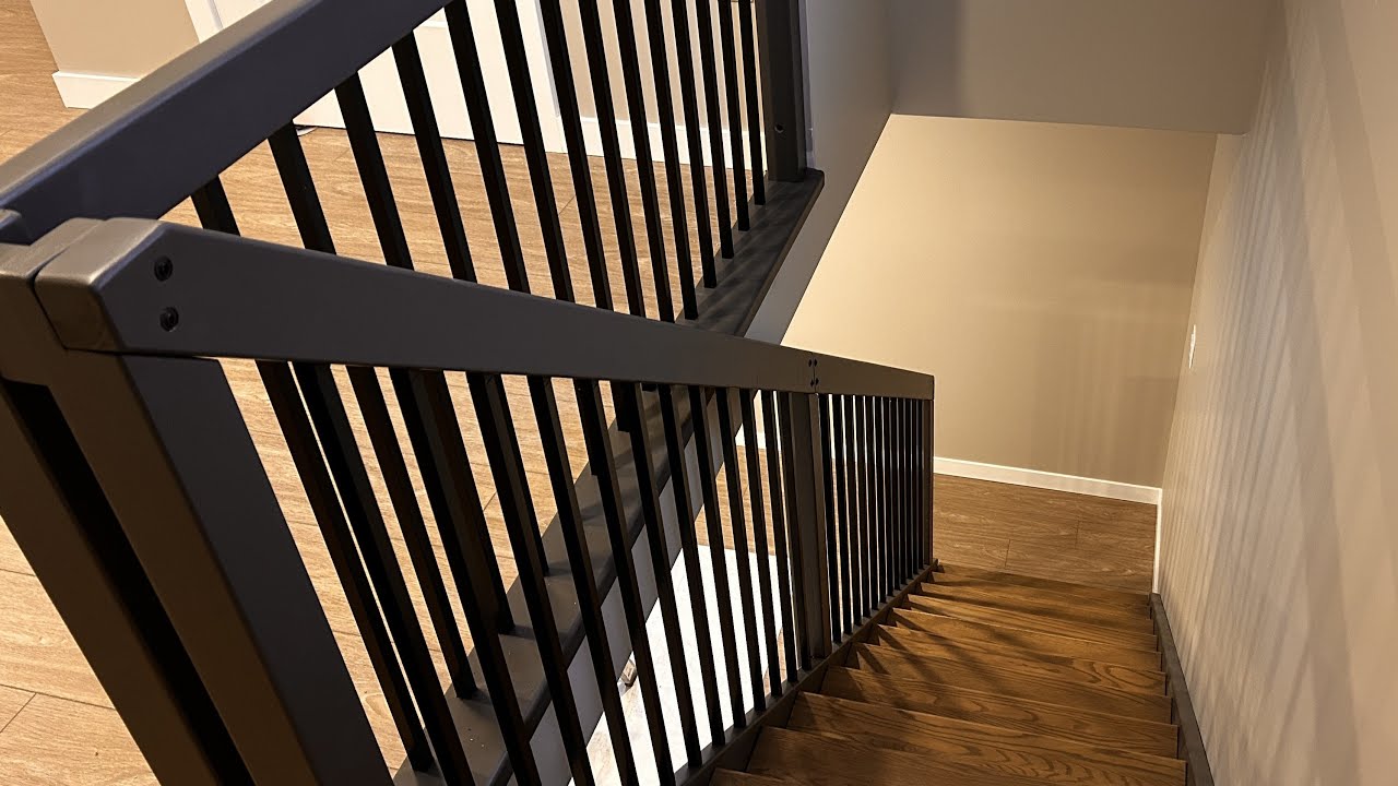 Building a Stair Railing from Scratch in our Tiny House. (Removable ...