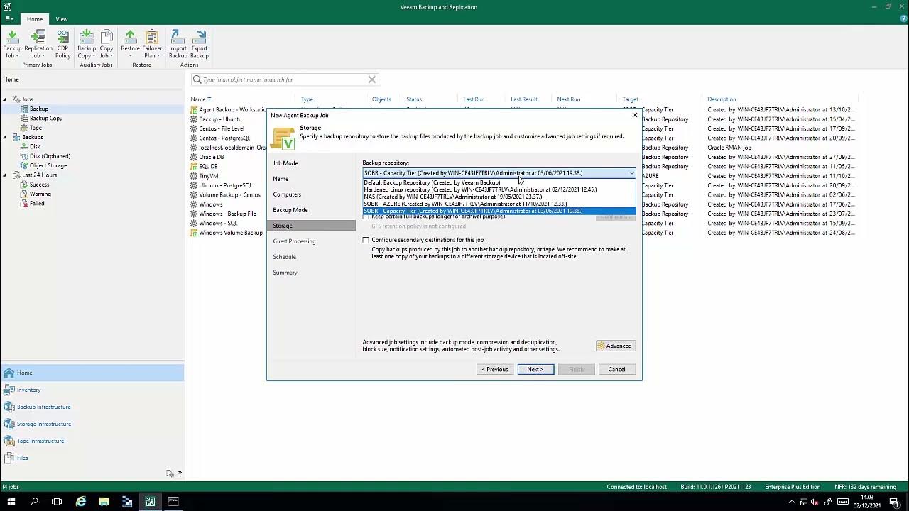 Veeam V11 - Backup Microsoft SQL Server - YouTube