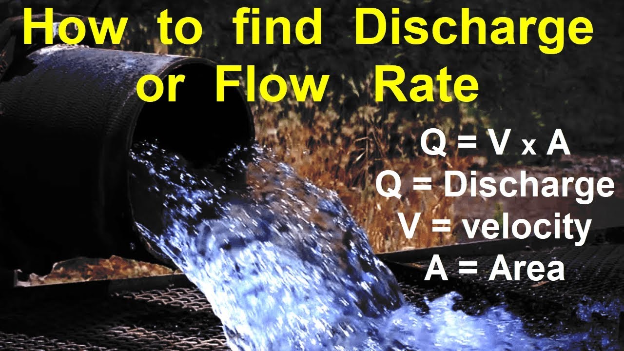 What is Discharge or Flow rate || With Example - YouTube