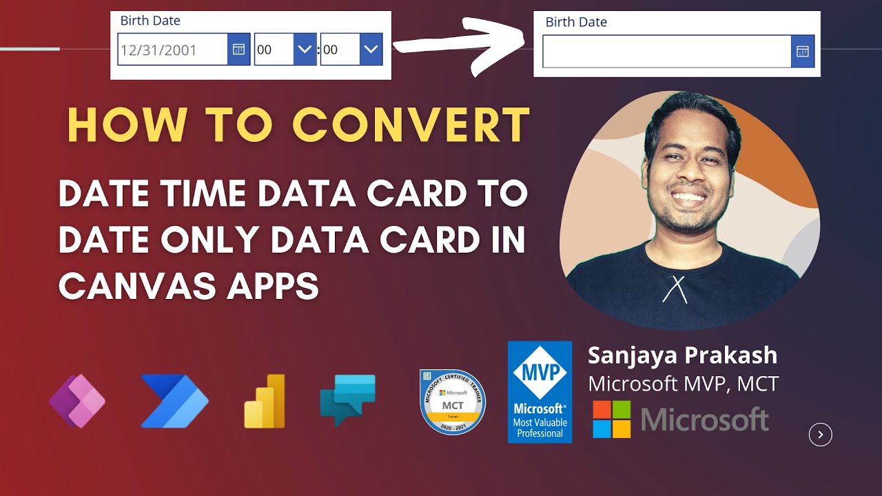 How To Convert Date Time Data Card To Date Only Data Card In Canvas App How To Convert Date Time Data Card To Date Only Data Card In Canvas App