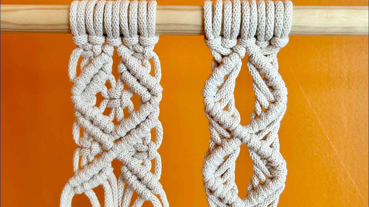 Macrame Diamond pattern ideas | Macrame basic knots | Macrame patterns ...