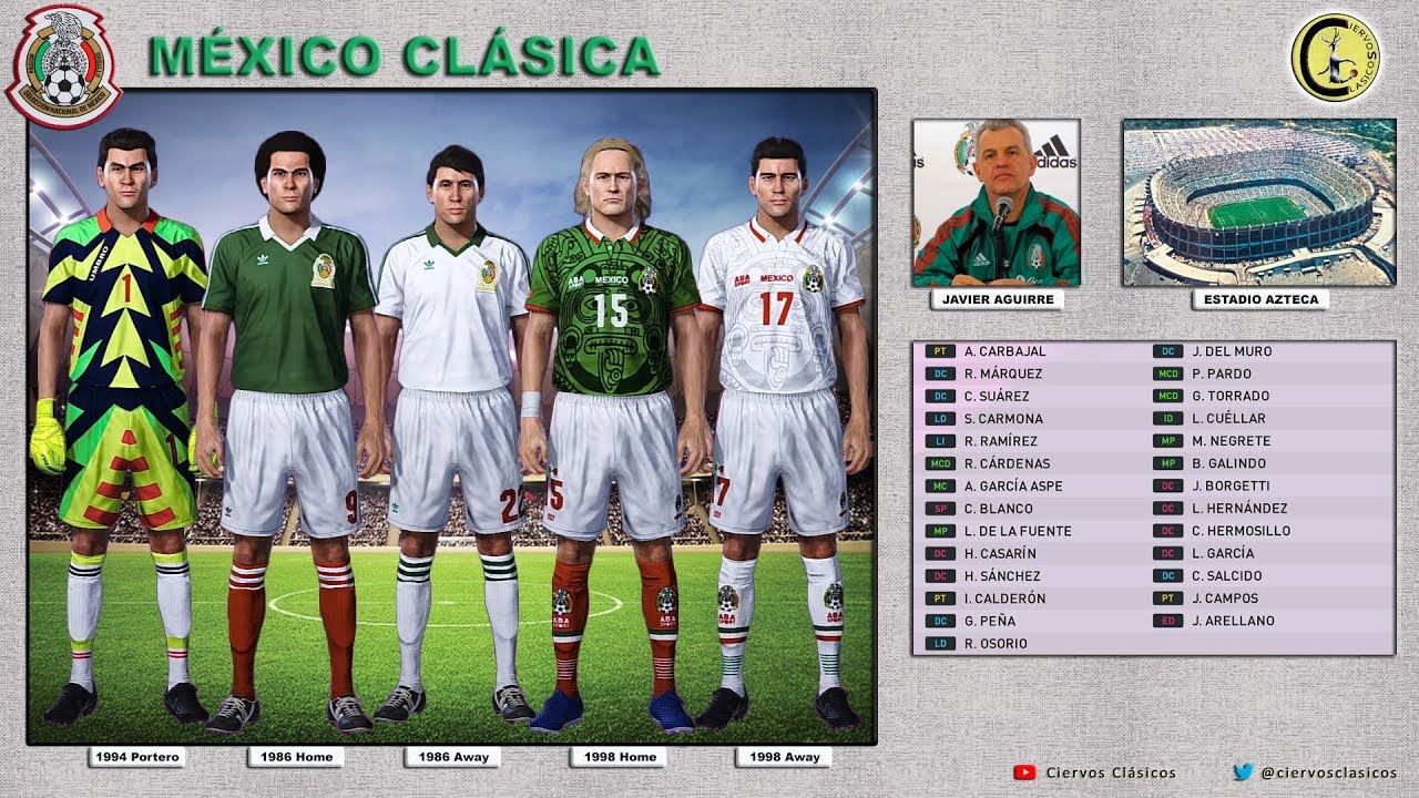 Classic Mexico pes 2020 - YouTube