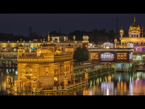 Golden Temple Amritsar Night Walking Tour With Waheguru Simran 4K Video ...