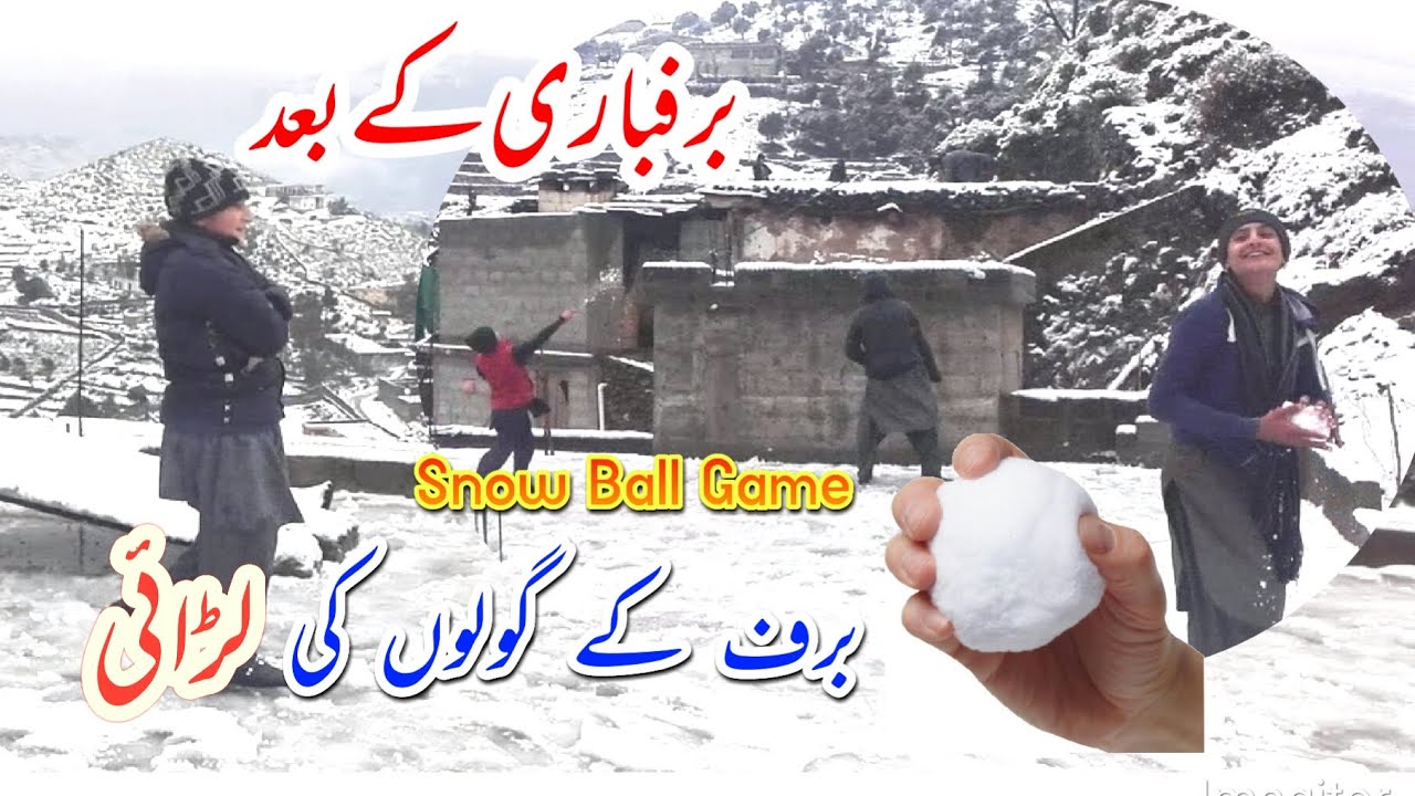 Snow Ball Fight | Snow Ball Game | Hitting Each Other With Snow Balls # ...