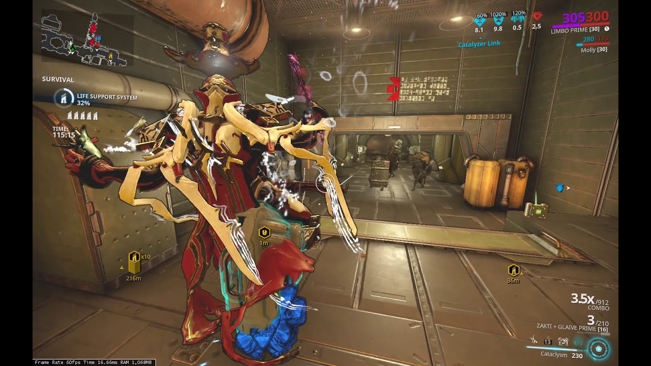 [Warframe Survival] Limbo (Mecha Set) - Selkie (Sedna) 2 Hrs / Last 10 ...