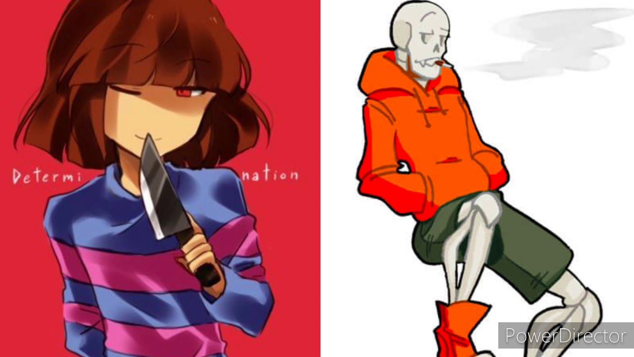 Stronger than you swap!frisk vs swap!papyrus - YouTube